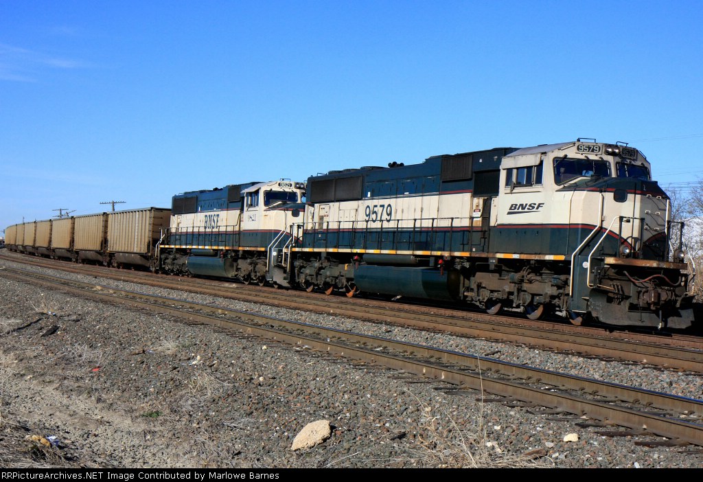 Parked southbound coal train